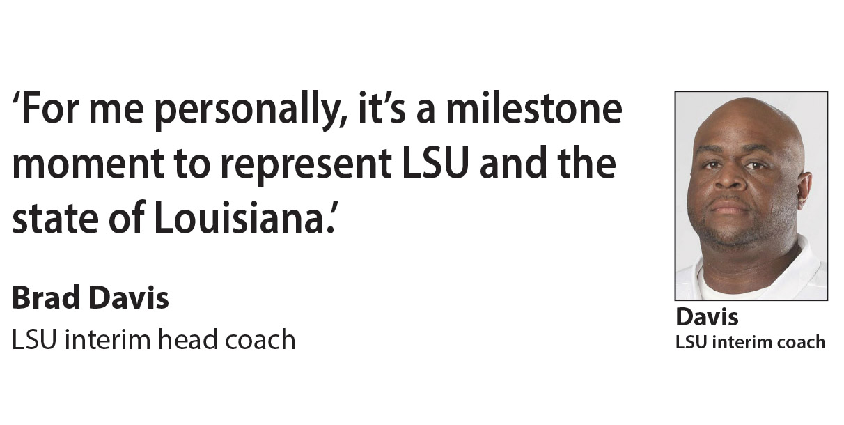 OL coach Brad Davis to lead LSU in bowl game | American Press