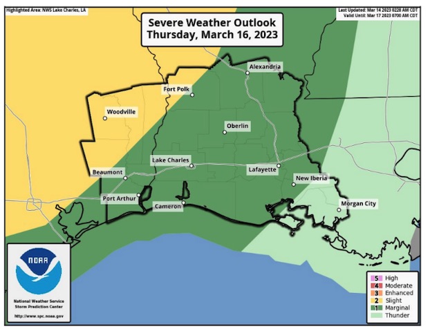 Severe weather possible as cold front sweeps through area later this week | American Press