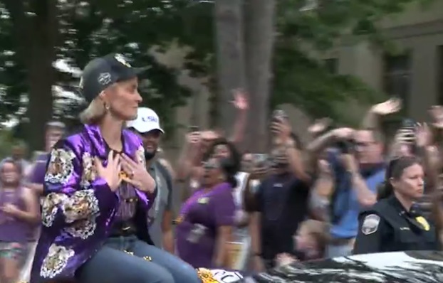 LSU's national championship women's team honored with parade - American ...