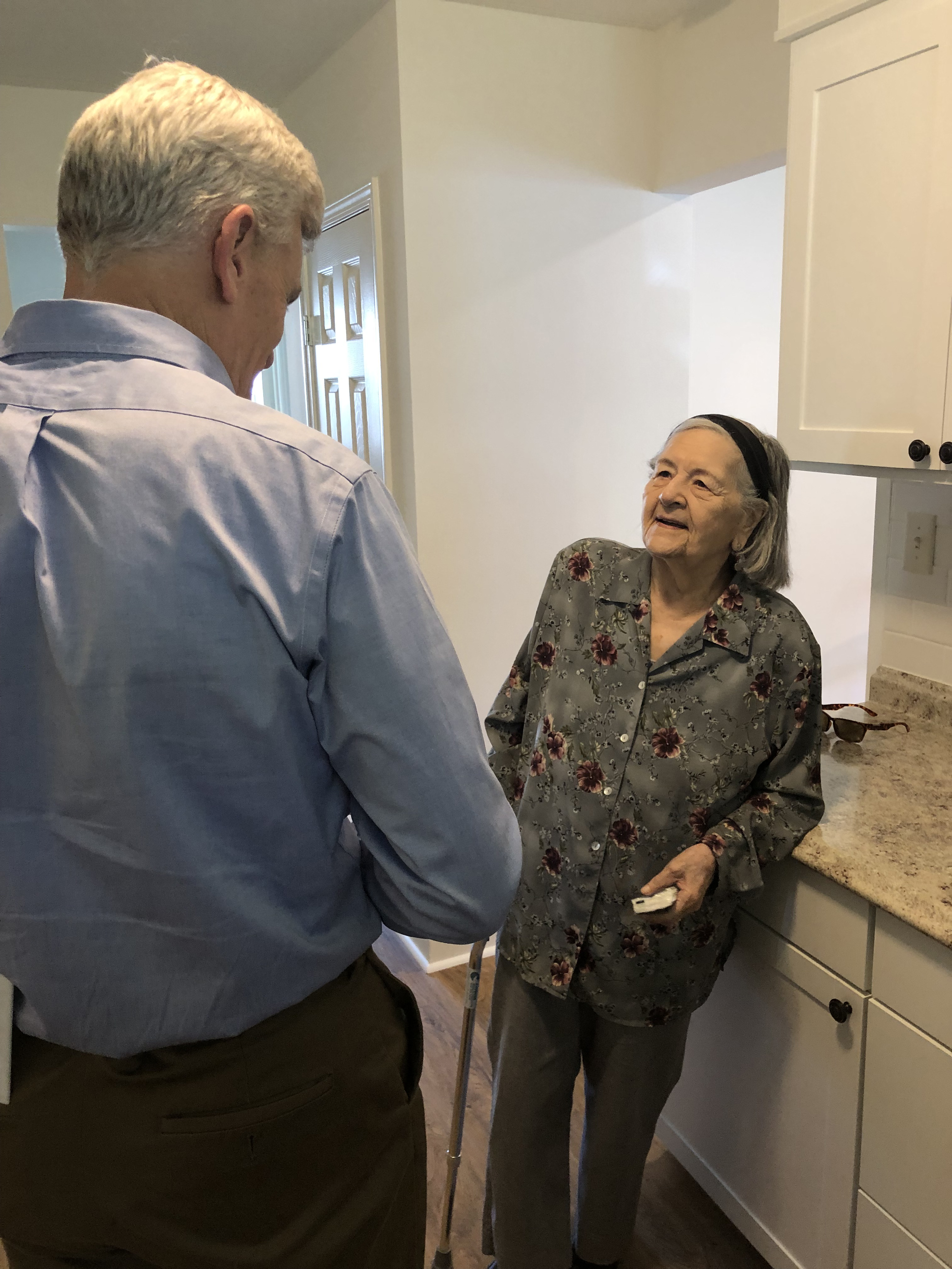 U.S. senator visits home of Lucille Hebert, 92, in Lake Charles ...