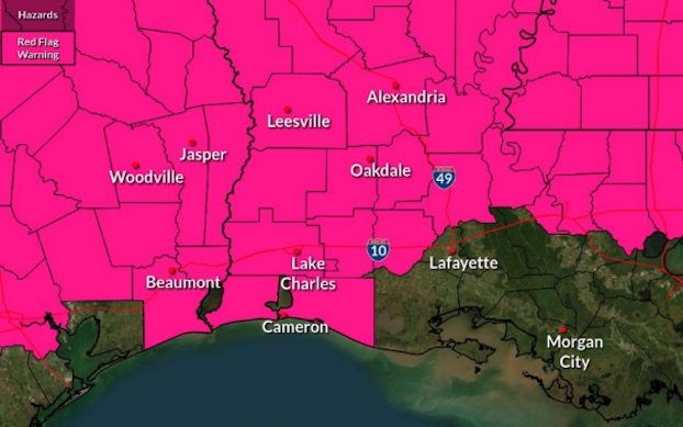 Extreme fire danger leads to red flag warning | American Press