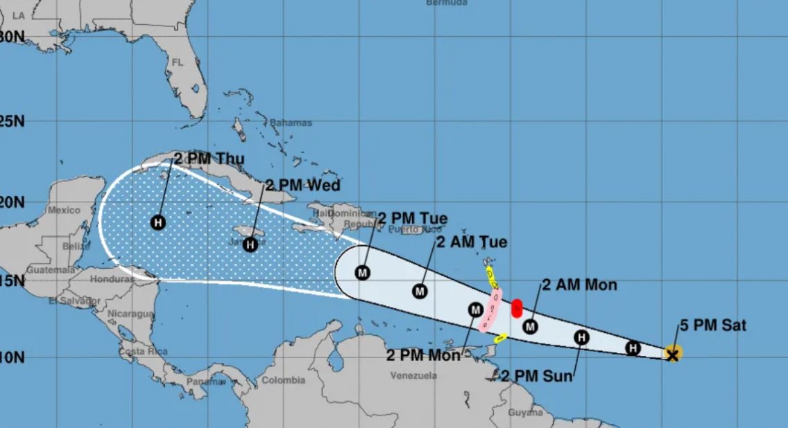 Beryl becomes major hurricane forecast to bring life-threatening conditions to Caribbean ...